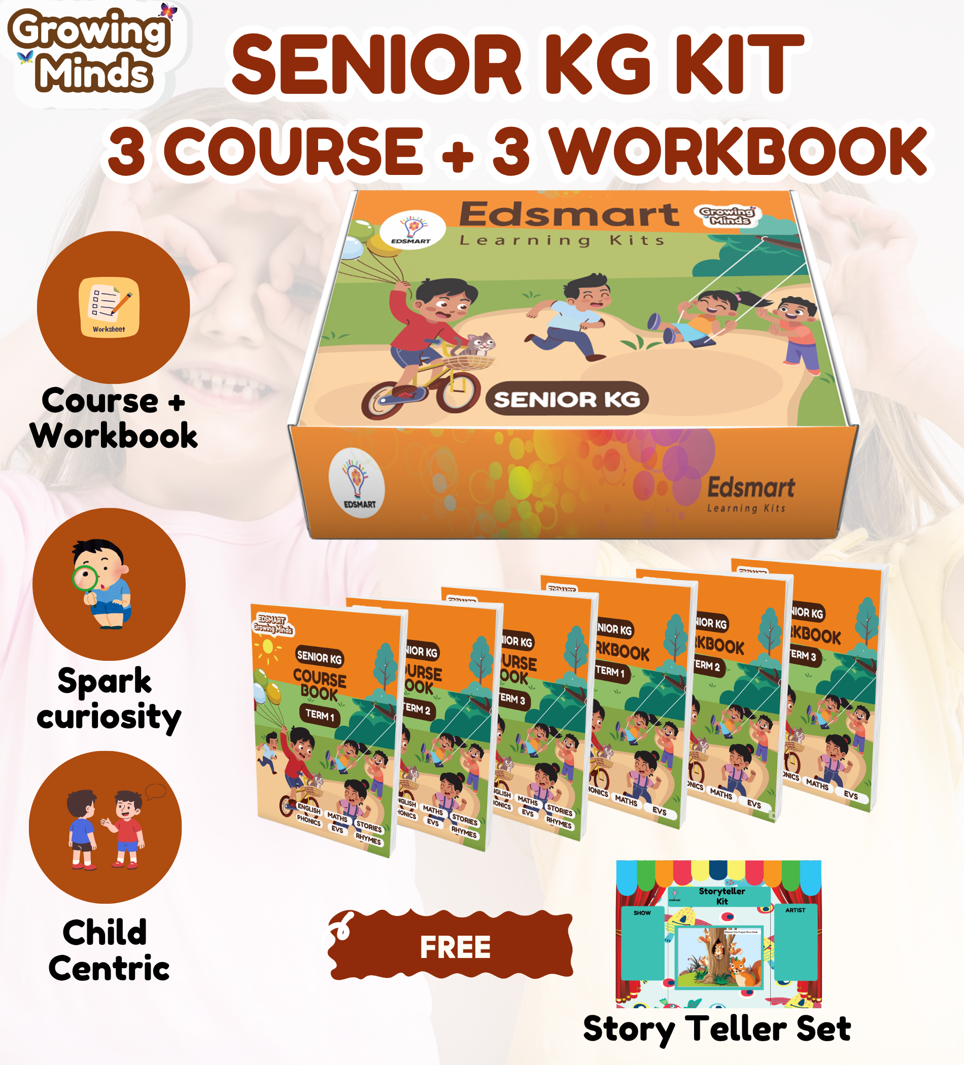 Edsmart Growing Minds - Senior KG /UKG Course and Workbook COMBO ...