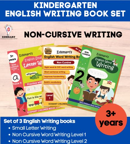 Complete Kg English Letter And English Word Writing Book Set | Non ...