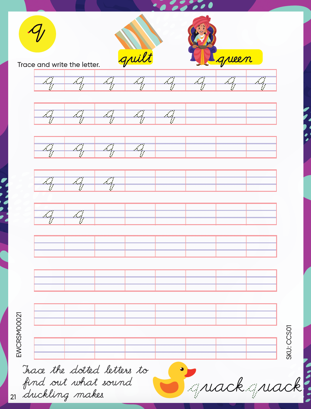 Edsmart English Small letter cursive Writing Book for Children Age 3 ...