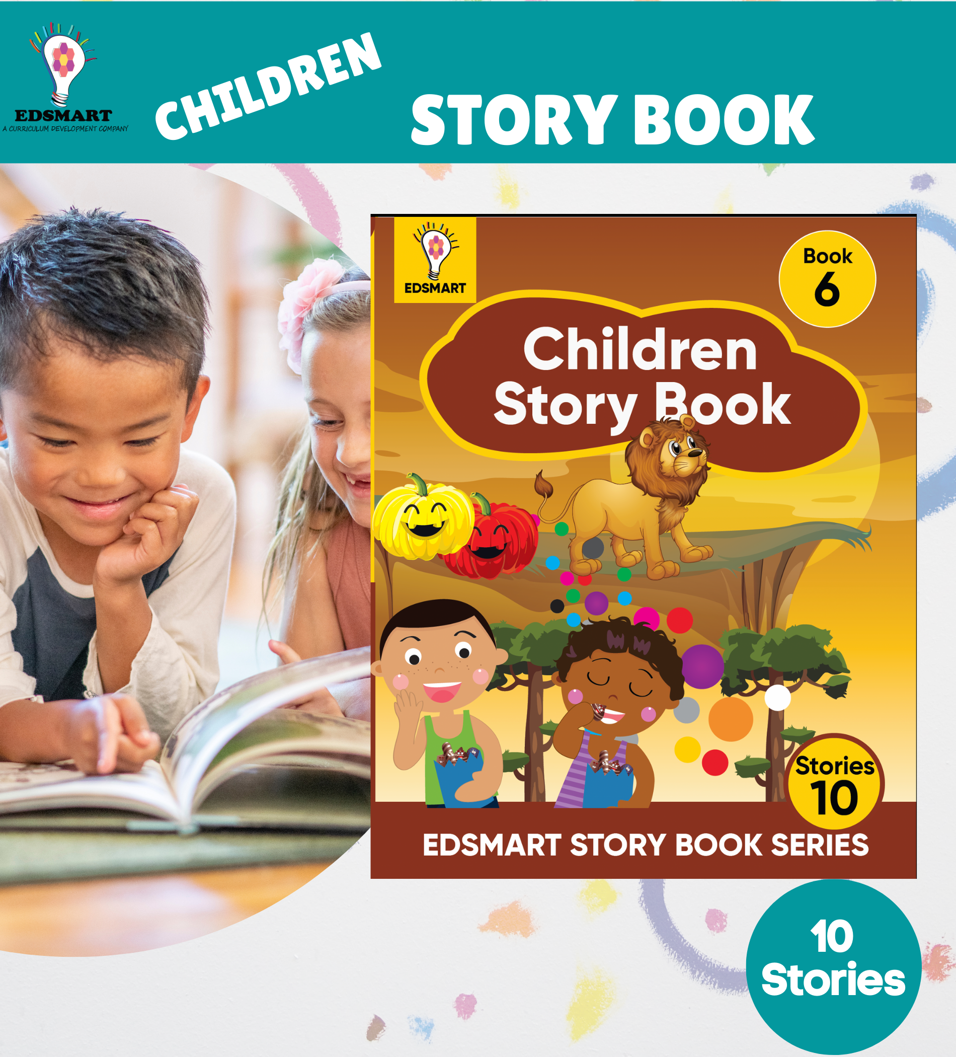 Edsmart Children Story Book 6 for 3-6 years old [32 pages], 10 kids ...