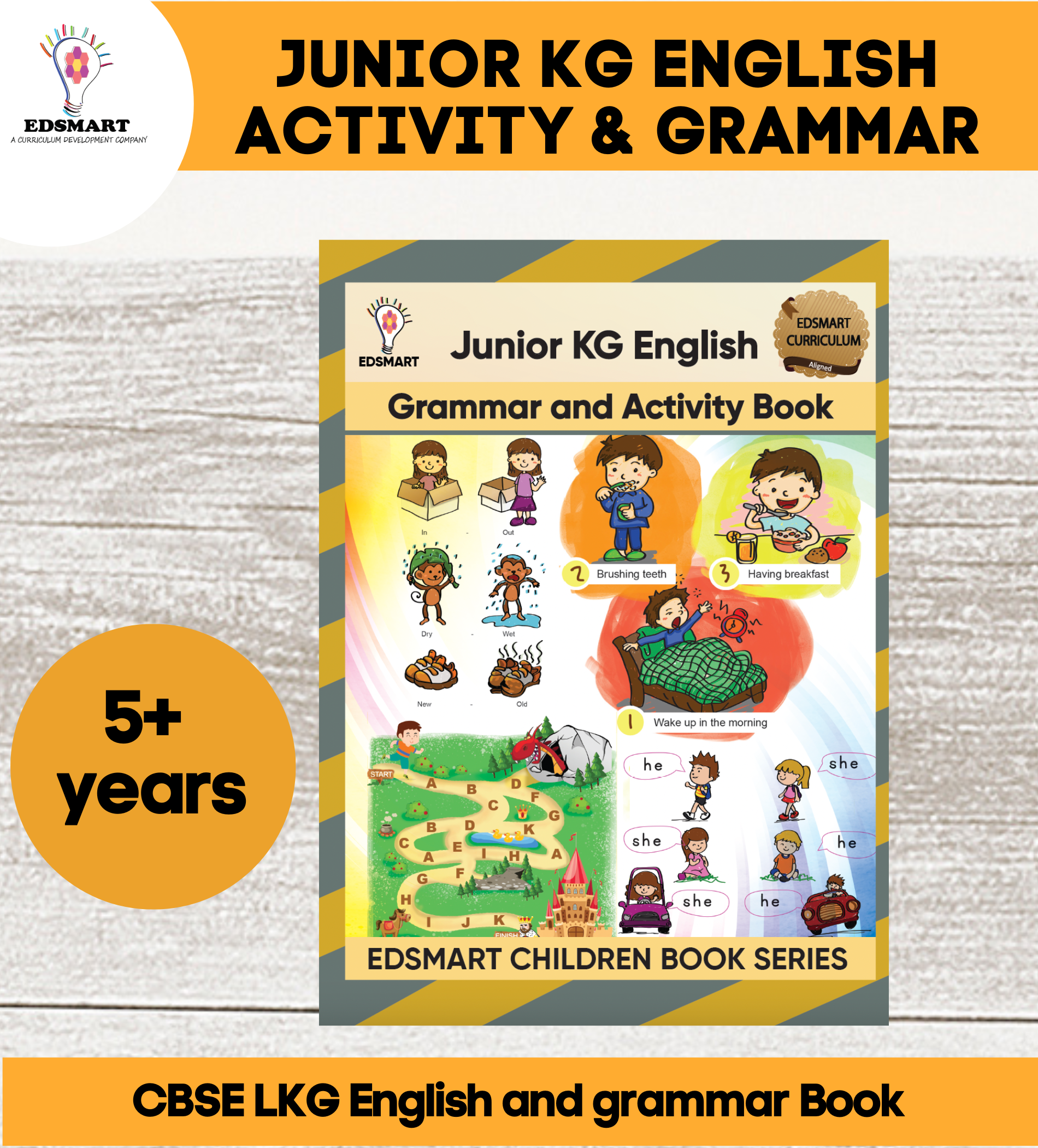 Junior KG English Activity and Grammar Book for 4 years old [64 pages ...