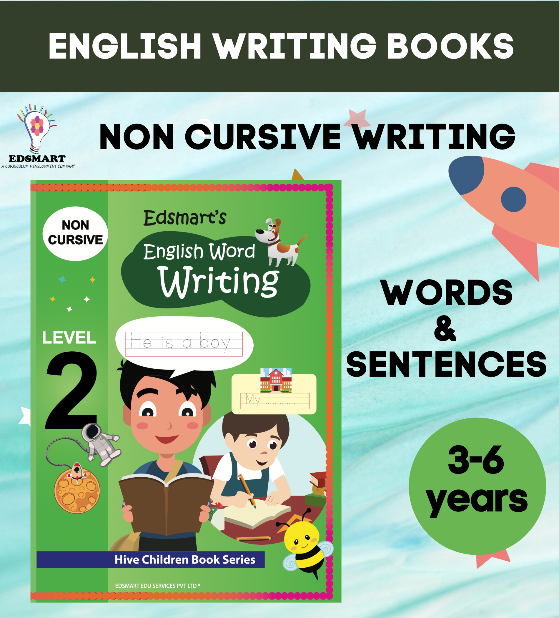 Edsmart English Word Writing Books- 3 word and Sentence Writing ...