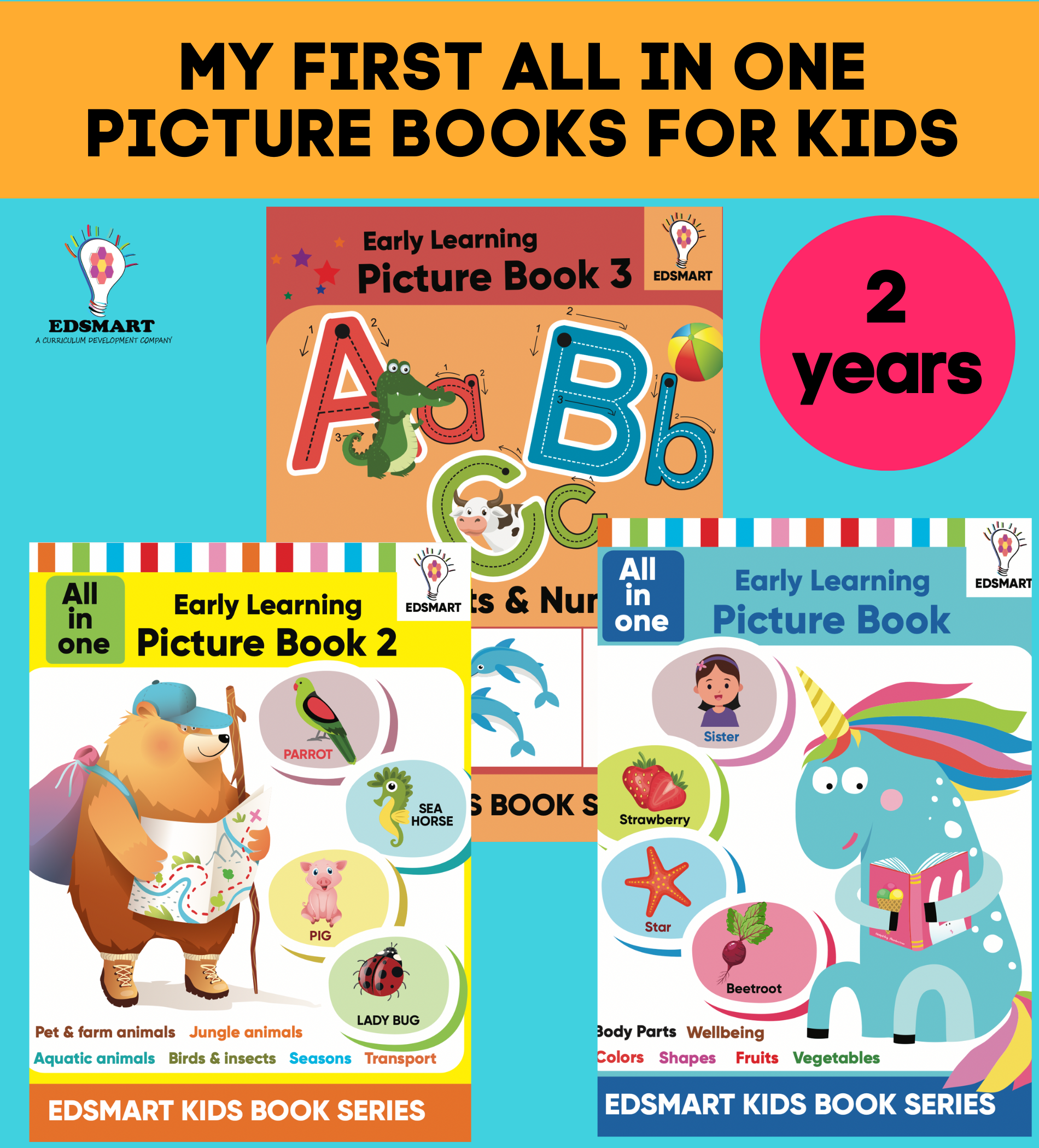 My First All in one Picture Books for Kids Combo of 3 books