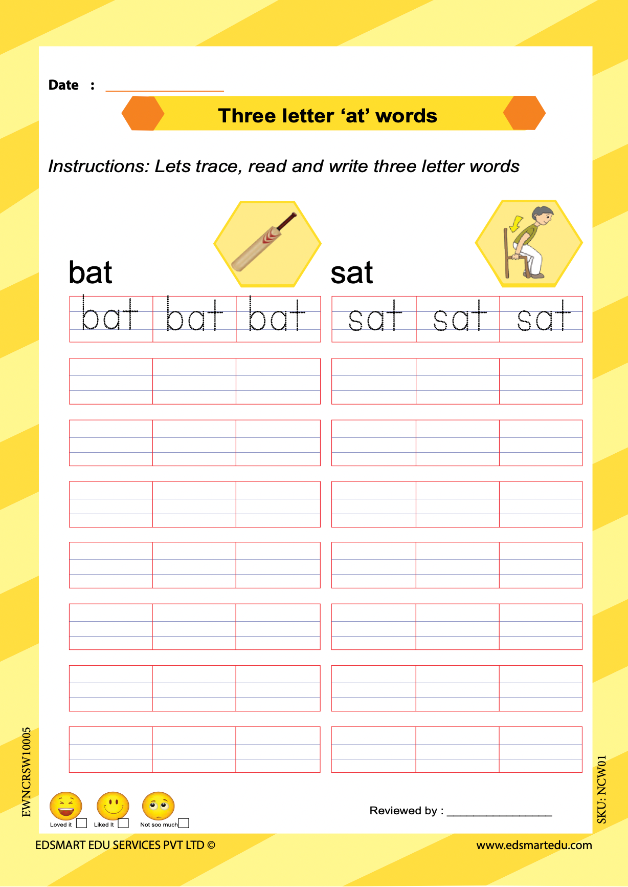 Edsmart English Word Writing Book for Kids of 3-5 years old ...