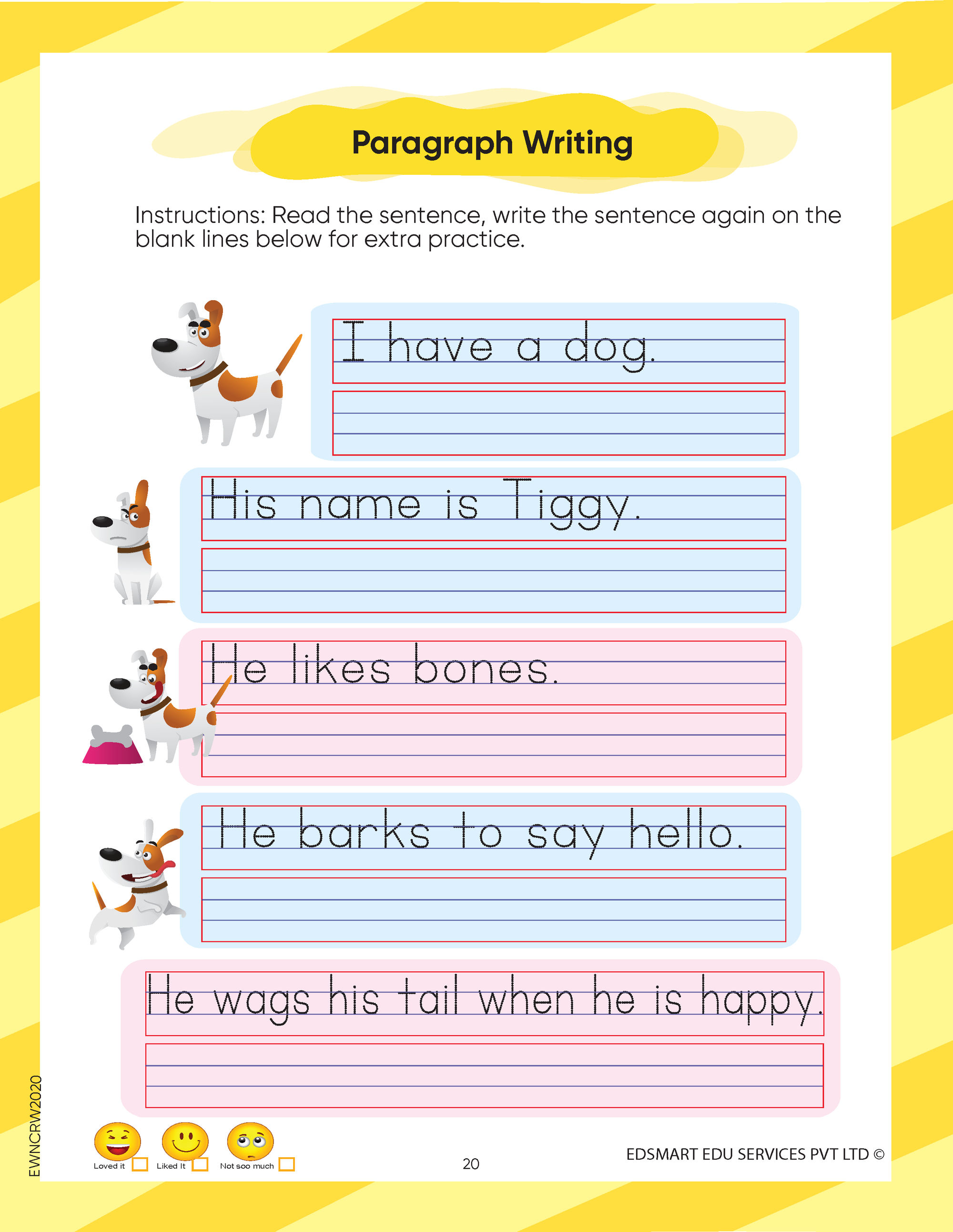 Edsmart English Word Writing Books- 3 word and Sentence Writing ...