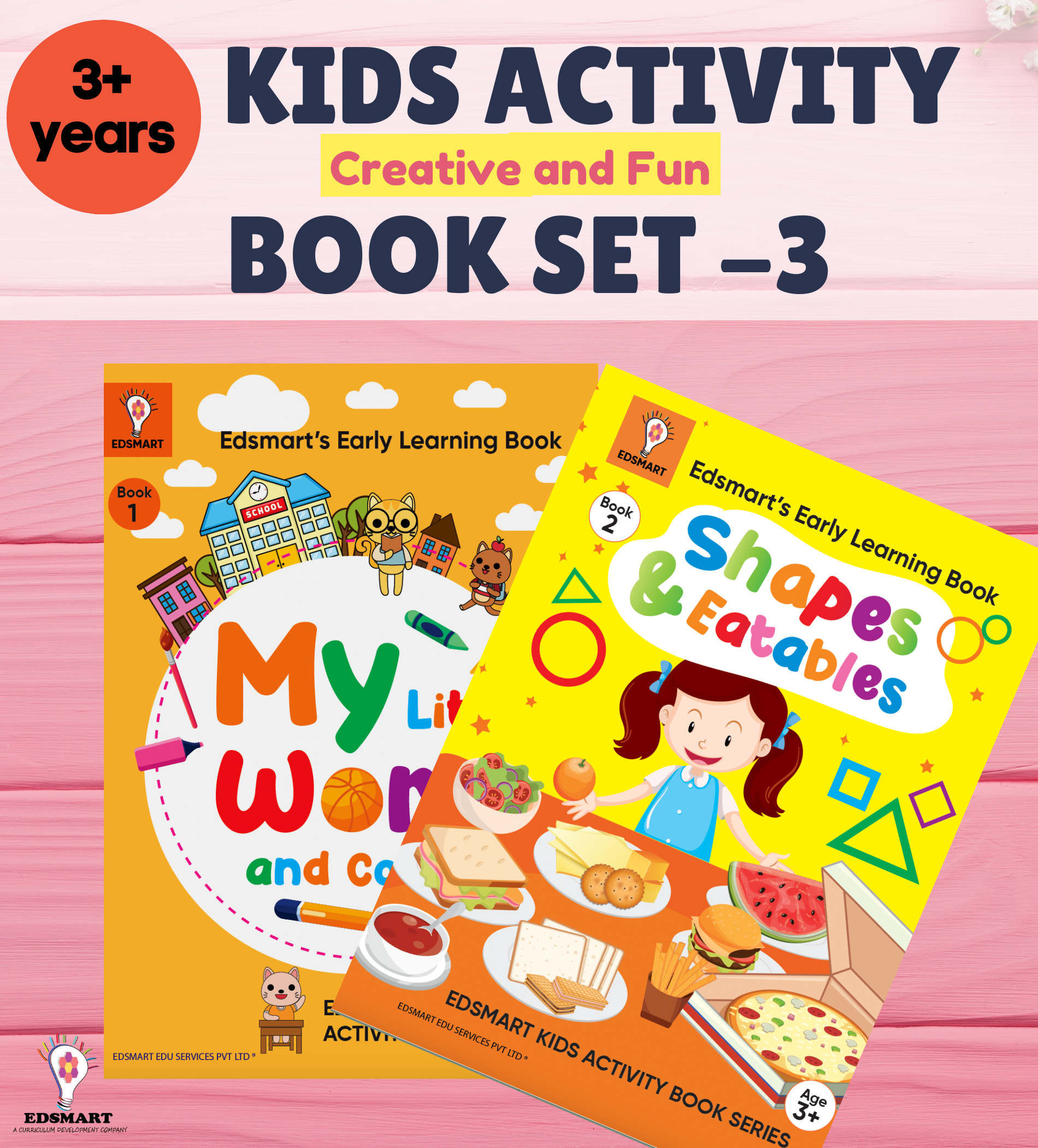 Pre school books for kids - Set of 2 Activity books for 3 years ...