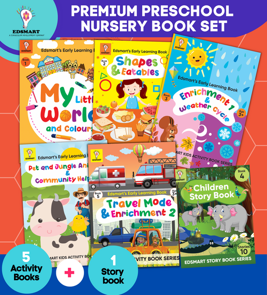 Pre school kids learning kit for 3 years old (Set of 5 creatives ...