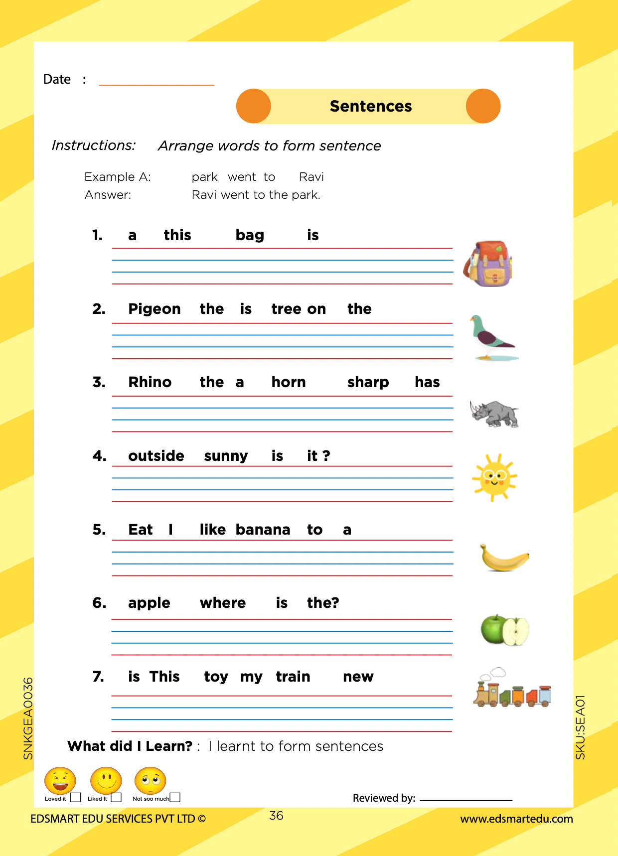 3 Senior KG English Book - UKG English Grammar Book, Phonics Reading ...