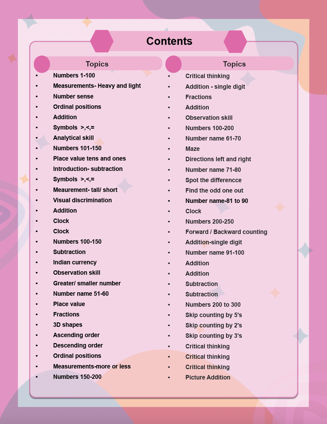 Senior KG Maths book - UKG Maths Workbook for 4+ Years CBSE / UKG Maths ...